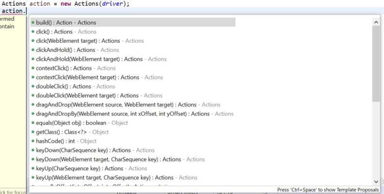 Actions Class Utilities Mouse Actions And Keyboard Related Events Tutorials Hut
